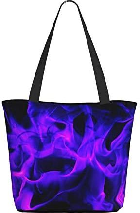 AOOEDM Flames Burning Fire Ladies Shopping Bag 13x11x7in.Le cadeau parfait pour la Saint-Valentin.Cest de la Saint-Valentin pour maman, fille, &eacute;pouse, etc