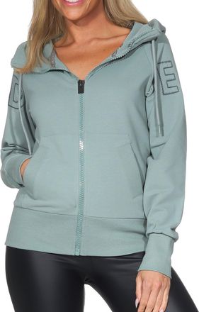 Elbsand Kaire Damen Sweatjacke, schmal geschnitten, Weite Kapuze