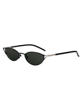 Alexander McQueen AM0563S Cat-Eye Metal Sunglasses - Black