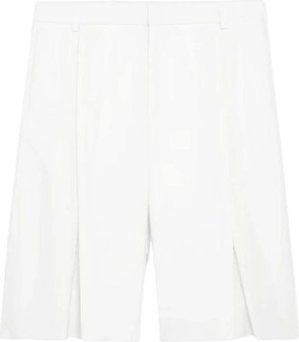Casablanca Homme, Shorts, Blanc, Taille: L Pleated Baggy Shorts