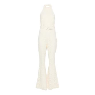 Twinset Femme, Combinaisons et Ensembles, Beige, Taille: 40 FR Lace Jumpsuit