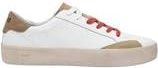 Sun 68 Sneakers Street Leather en cuir renard, Blanc, 42 EU