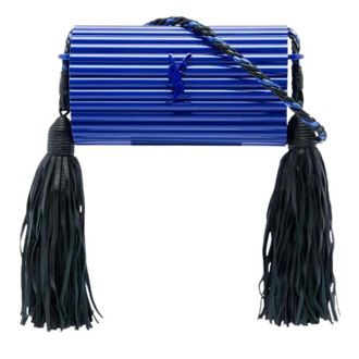 Saint Laurent Pre-owned Plastique sacs-ports-paule - Femme - Pre-owned - Bleu - Taille: ONE Size