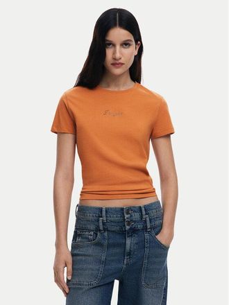 Desigual T-Shirt 25SWTK15 Orange Regular Fit