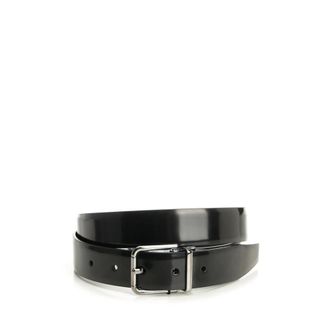 Dolce & Gabbana G&uuml;rtel aus geb&uuml;rstetem Kalbsleder - - Accessories - Herren - Schwarzk - 95 CM