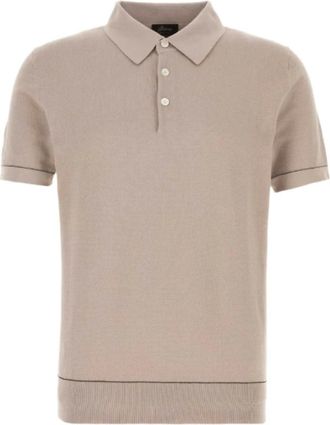Brioni Homme, Tops, Rose, Taille: 2XL Polo &agrave; demi-boutons