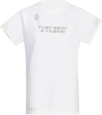 Coperni T-shirt trou&eacute; et imprim&eacute;