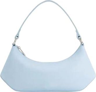 Generic Sac &agrave; bandouli&egrave;re pour femme en cuir souple marron, petit sac &agrave; main l&eacute;ger sous les bras, pochette Hobo avec fermeture &eacute;clair, pour femme, universit&eacute;,