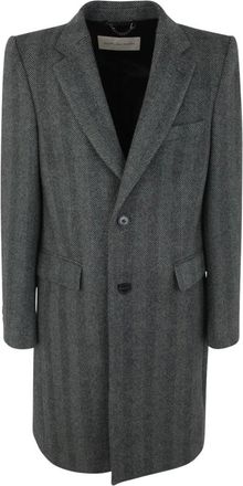 Dries Van Noten Einknopfmantel - - Coats - Herren - Grau - XL