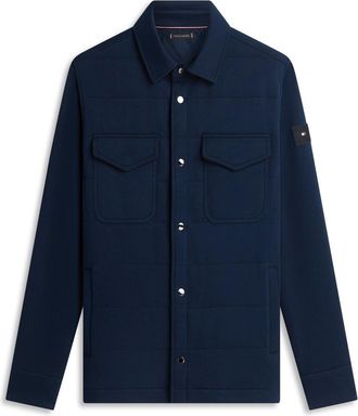 Tommy Hilfiger Sweat-Overshirt mit Steppmuster und Label-Aufn&auml;her in