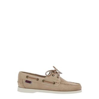 Sebago Femme, Chaussures, Beige, Taille: 39 1/2 EU Chaussures Plates Beige pour Femmes