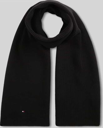 Tommy Hilfiger Schal aus Baumwoll-Mix mit Woll-Anteil