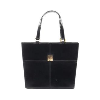 Saint Laurent Sac cabas en cuir Pre-owned - Femme - Pre-owned - Noir - Taille: ONE Size