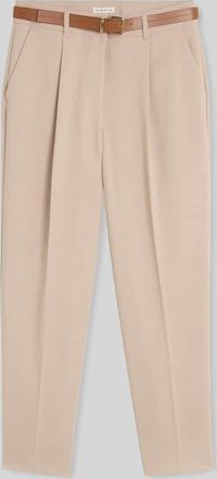 Tom Tailor Cropped Fit Hose aus Baumwoll-Lyocell-Mix mit G&uuml;rtel
