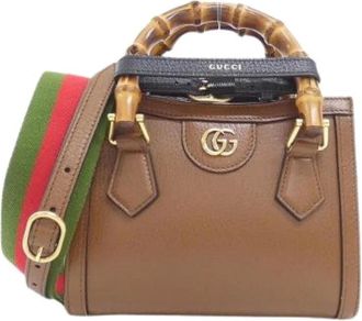 Gucci Sac Diana Pre-owned - Femme - Pre-owned - Brun - Taille: ONE Size