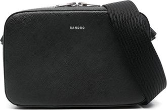 Sandro Kuriertasche mit Logo-Prägung - Schwarz