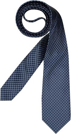 Olymp Herren Krawatte blau Gemustert