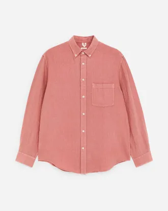 Arket Lockeres Leinenhemd -Rosa
