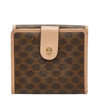 Celine Pre-owned Macadam PVC Leder Geldb&ouml;rse - - Pre-owned - Damen - Braun - ONE SIZE