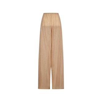 Ermanno Scervino Femme, Pantalons, Beige, Taille: 38 FR Wide Pantalons