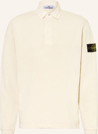 Stone Island Jersey-Poloshirt weiss