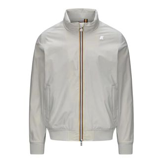 K-Way Homme, Vestes, Gris, Taille: M Manteau Gris en Jersey de Nylon Extensible