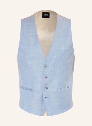 HUGO BOSS Anzugweste Huge Slim Fit blau