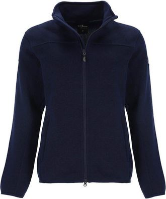 Blue Wave Fleecejacke Damen Jacke Nissa in Strickoptik mit Stehkragen und Reißverschluss