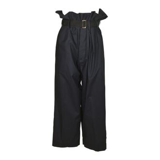 Plan C Wide Hosen - - Trousers - Damen - Blau - XL