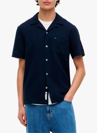 Tommy Hilfiger Polo &agrave; manches courtes en lin et coton