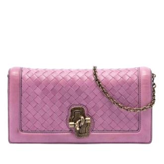 Bottega Veneta Sac bandouli&egrave;re Olimpia Knot Pre-owned - Femme - Pre-owned - Rose - Taille: ONE Size