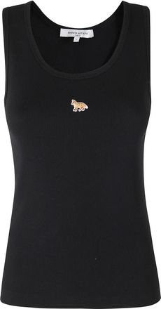 Maison Kitsun&eacute; Femme, Tops, Noir, Taille: 36 FR Hauts sans manches