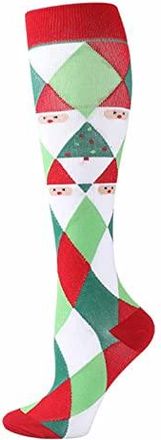 Generic Chaussettes Femme Fantaisie Funny Socks Chaussettes Imprim&eacute;es De No&euml;l Chaussettes Longues Tubes Id&eacute;ales Pour Les C&eacute;l&eacute;brations DHiver