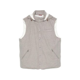 Brunello Cucinelli Hooded Press-stud Gilet