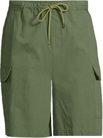 Lands End Cargo-Shorts mit Schlupfbund, Herren, Größe:52-54 regular, Grün, Baumwolle/Leinen, by Lands End
