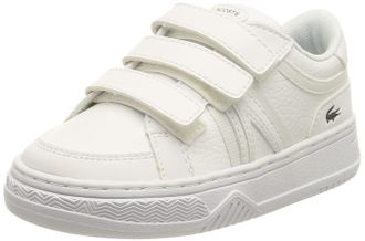 Lacoste Unisex - Baby Low-Top Sneaker L001 123 4 Sui, Kleinkinder Halbschuhe,Klettschuhe,Klettverschluss,stra&szlig;enschuhe,Weiss (21G),20 EU / 4 UK