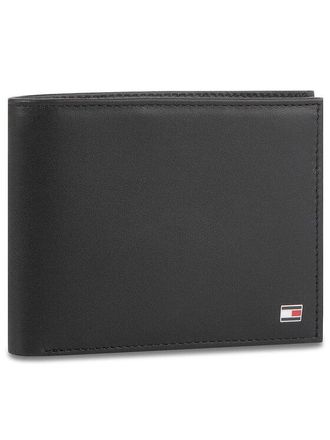Tommy Hilfiger Geldb&ouml;rse Eton Cc And Coin Pocket AM0AM00651 Schwarz