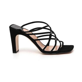 Sergio Rossi Lattice-Strap High Heel Sandalen - - Shoes - Damen - Schwarzk - 36 EU