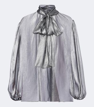 Dolce & Gabbana Schluppenbluse aus Seiden-Georgette