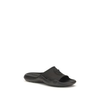 Versace Mens Black Rubber Sandals