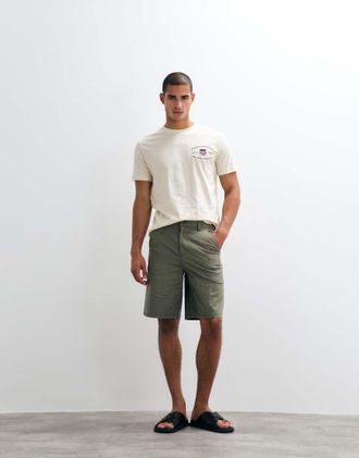 Blend Short ample - Olive cendr&eacute;-Vert