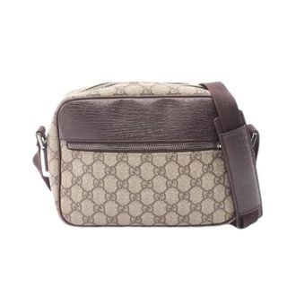 Gucci Sac bandouli&egrave;re GG Supreme en toile enduite Pre-owned - Femme - Pre-owned - Brun - Taille: ONE Size