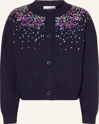 BILLIEBLUSH Strickjacke Mit Pailetten blau