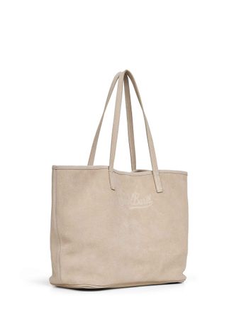 MC2 Saint Barth Womens Shoulder Bag City Beige Leather Bovine (top Grain)