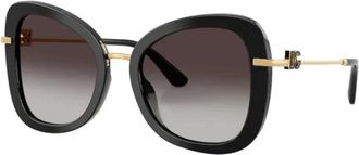 Dolce & Gabbana Femme, Accessoires, Noir, Taille: 53 MM Lunettes de soleil Papillon