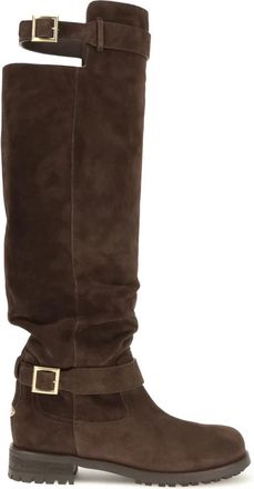 Jimmy Choo London Biker Knie-Stiefel - - Shoes - Damen - Braun - 36 EU