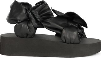 Red Valentino Femme, Chaussures, Noir, Taille: 39 EU Sandale Plateforme Tress&eacute;e