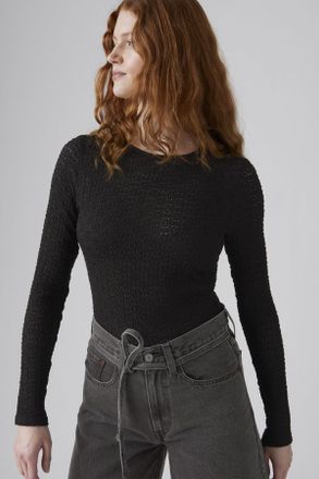 Levi's Anika Rundhals-Top - Damen - Schwarz / Schwarz