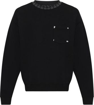 Palm Angels Herren, Sweatshirts & Hoodies, Schwarzk, XLGr&ouml;&szlig;e