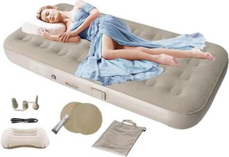 Generic Aufblasbare Luftmatratze,Eingebaute Elektrische Pumpe F&uuml;r Tragbares Luftbett - 190x99x24.9 cm Faltbar Wasserdicht Aufblasbar Bodenmatratze,F&uuml;r Outdoor